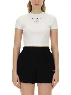 ROTATE BY BIRGER CHRISTENSEN Slim Fit Logo T-shirt
