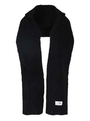 MAISON MARGIELA Oversized Knit Scarf - Black
