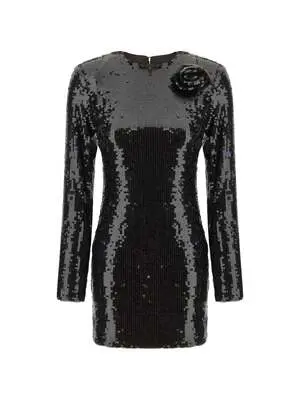 ROTATE BY BIRGER CHRISTENSEN Sequin Mini Dress - Marrone