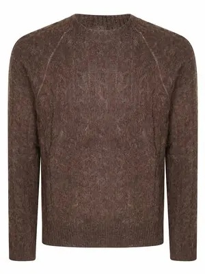 DIANA STUDIO Textured Cable Knit Sweater