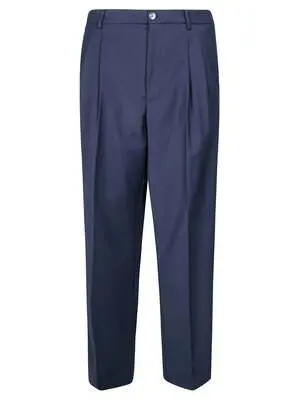 AMARANTO Relaxed Fit Pleated Trousers