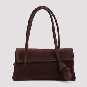 Jacquemus Long Handbag In 100% Suede Calf Leather, W33cm X H18.5cm X D11.5cm - Brown