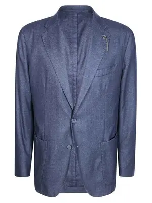 SANTANIELLO Tailored Washed Wool Jacket