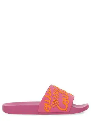 Versace Fashion Slide Sandal With Logo