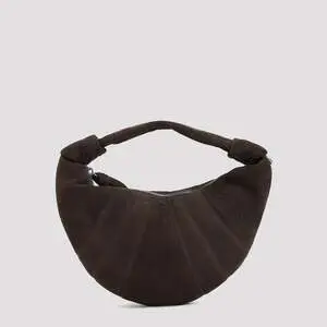 LEMAIRE Mini Fortune Croissant Leather Handbag - Brown
