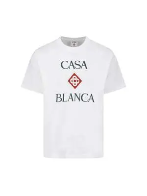 Casablanca 100% Organic Cotton Jersey T-shirt - White