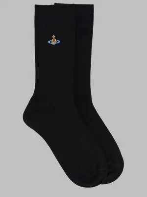 VIVIENNE WESTWOOD Ribbed Socks - Black