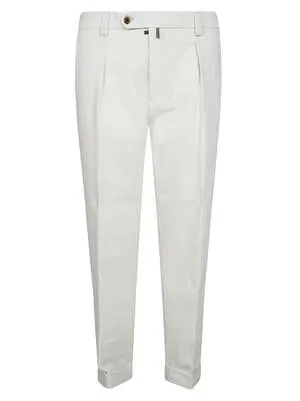 BERWICH Tailored Cotton Trousers - Bianco
