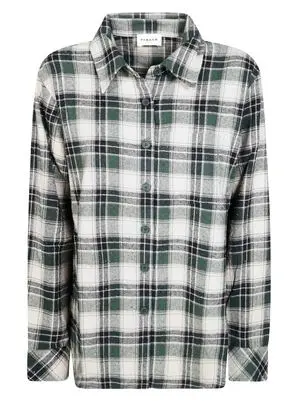 PAROSH Cotton Fantasia Shirt - Verde