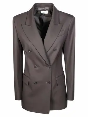 PAROSH Stretch Wool Jacket - Marrone