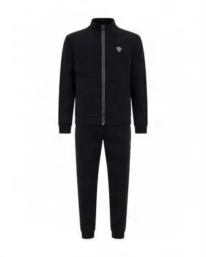 EA7 Zip-up Track Jacket And Jogger Pants Set - Black