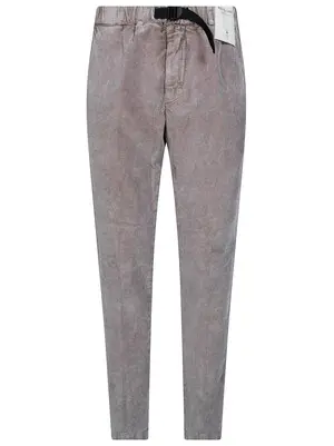 WHITE SAND Washed Velvet Pants