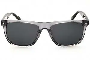 Fossil Rectangular Full Rim Sunglasses - Cry Grey/grey