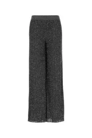 Missoni Knit Metallic Wide-leg Pants