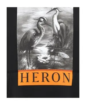 Heron Preston Graphic Printed Drawstring Hoodie