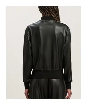 Palm Angels Logo Embroidered Zipped Bomber Jacket