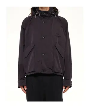 WOOYOUNGMI Hooded Double-pocket Jacket