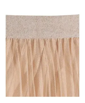 Fabiana Filippi Pleated Tulle Midi Skirt