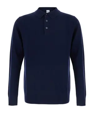 Aspesi Wool-cashmere Knitted Polo Sweater