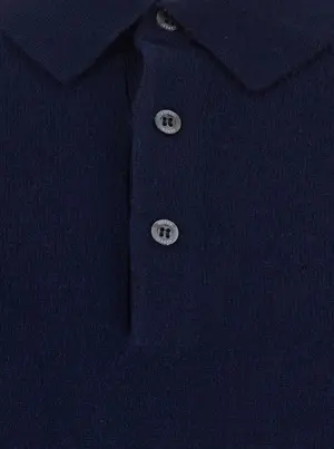 Aspesi Wool-cashmere Knitted Polo Sweater