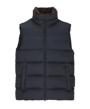 Herno Quilted Down Vest With High Neck