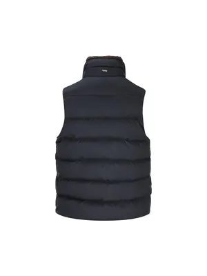 Herno Quilted Down Vest With High Neck