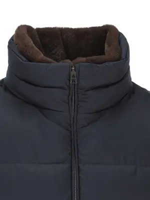 Herno Quilted Down Vest With High Neck