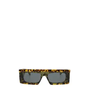 Alaïa Rectangular Acetate Sunglasses - Tortoiseshell