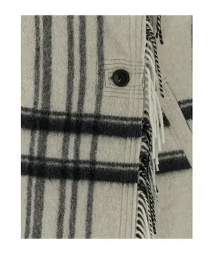 Isabel Marant Étoile Tasseled Plaid Coat