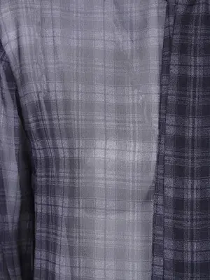 7 For All Mankind Sheer Plaid Blouse