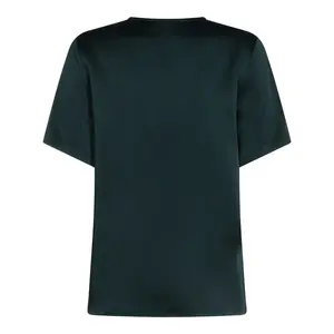 Antonelli Firenze Crew Neck Satin Short-sleeved T-shirt
