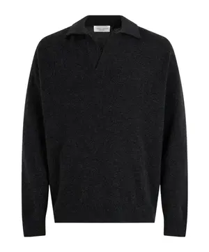 ROBERTO COLLINA Knitted Polo Shirt - Grey