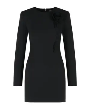 ROTATE BY BIRGER CHRISTENSEN Crêpe Mini Dress With Floral Detail