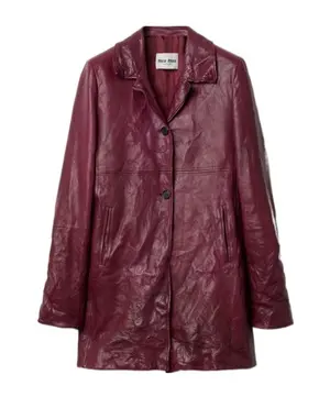 Miu Miu Leather Coat