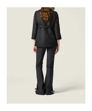 Miu Miu Double Wool Pants With Adjustable Cuffs