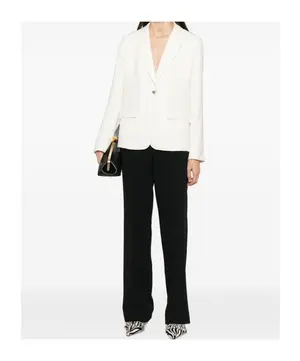 TWINSET Wide-leg Trousers With Permanent Creases