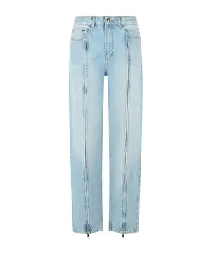 ROTATE BY BIRGER CHRISTENSEN Light Wash Straight Leg Jeans