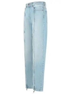 ROTATE BY BIRGER CHRISTENSEN Light Wash Straight Leg Jeans