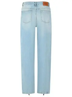 ROTATE BY BIRGER CHRISTENSEN Light Wash Straight Leg Jeans