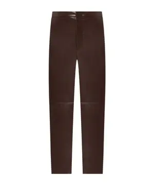 TWINSET High-waisted Faux-leather Trousers