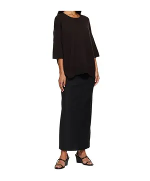 LISA YANG Crew Neck Knitted T-shirt