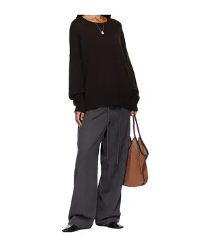 LISA YANG Ribbed Crew Neck Sweater