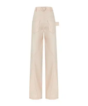 Bottega Veneta High-waisted Wide-leg Trousers