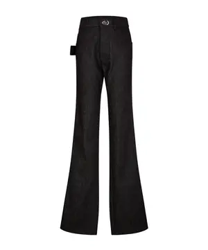 Bottega Veneta High-waisted Flared-leg Jeans With Side Utility Tab