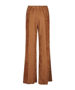 FORTE_FORTE Velvet Pleated Casual Trousers