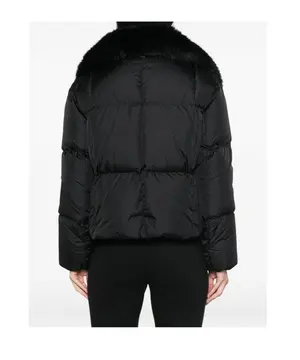 Herno Quilted Down Jacket With Fur Collar