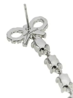 SELF-PORTRAIT Bow Droplet Earrings