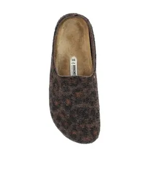 BIRKENSTOCK Amsterdam Wrapped Dip Slides Leopard Print