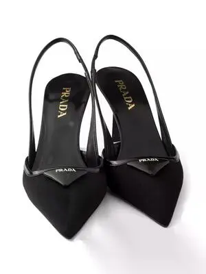 Prada Fabric Slingback Pumps