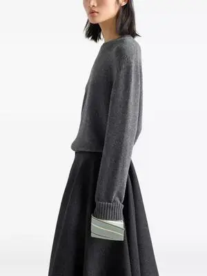 Prada Wool And Cashmere Crew-neck Sweater